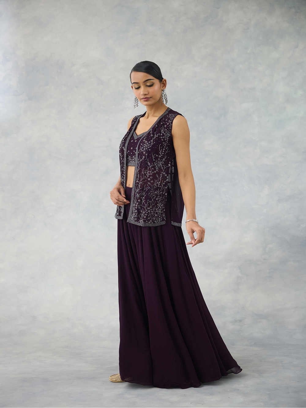 Deep Wine Coord Set - Frontier Raas