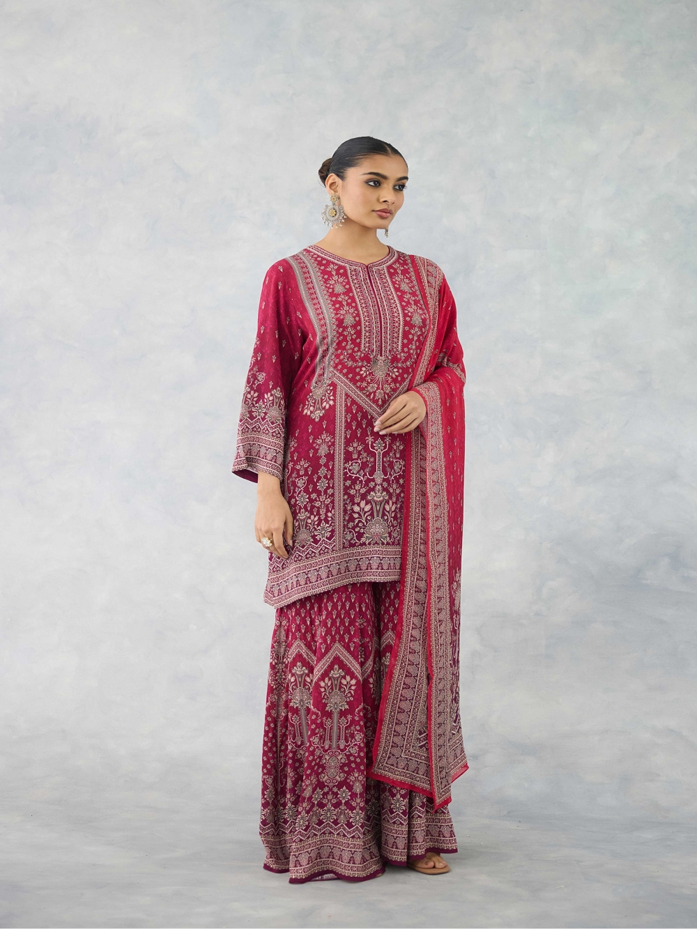 Garnet Red Suit Set - Frontier Raas