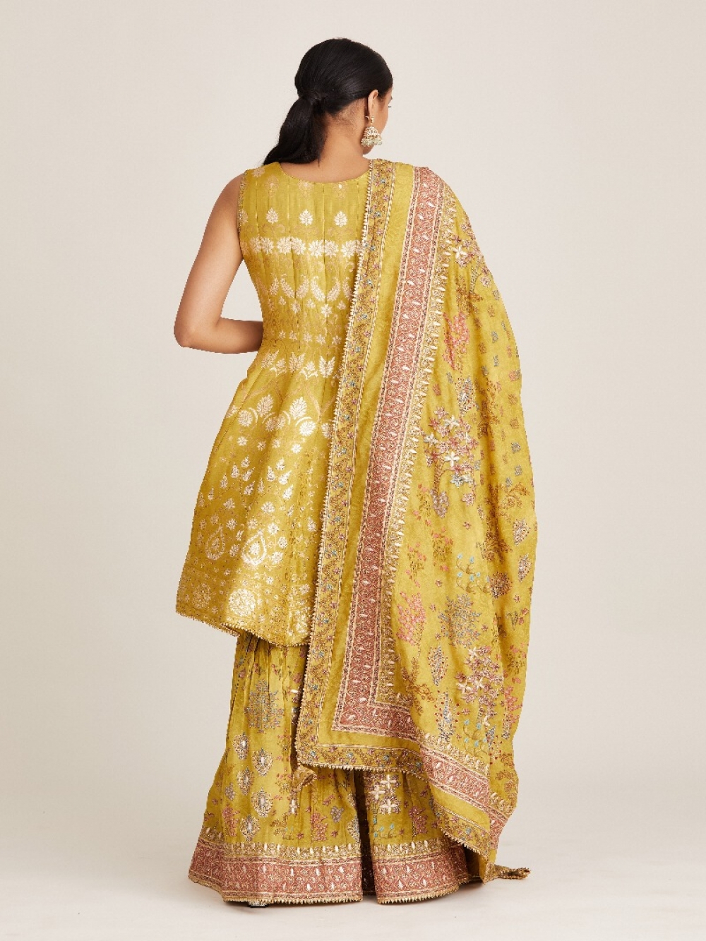 Buy Yellow Kurta Gharara Set For Women Online