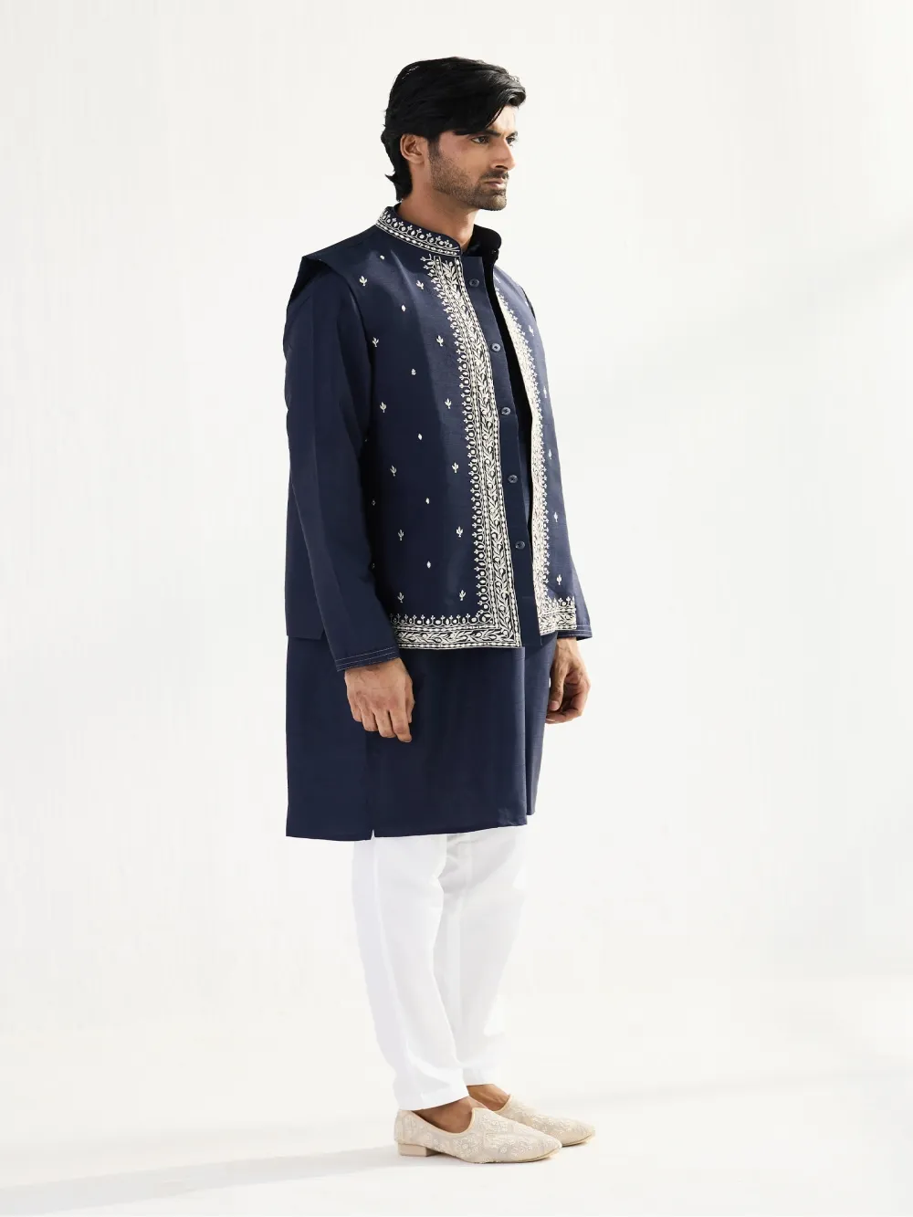 Berlin Blue Mirror Half Jacket Set - Frontier Raas