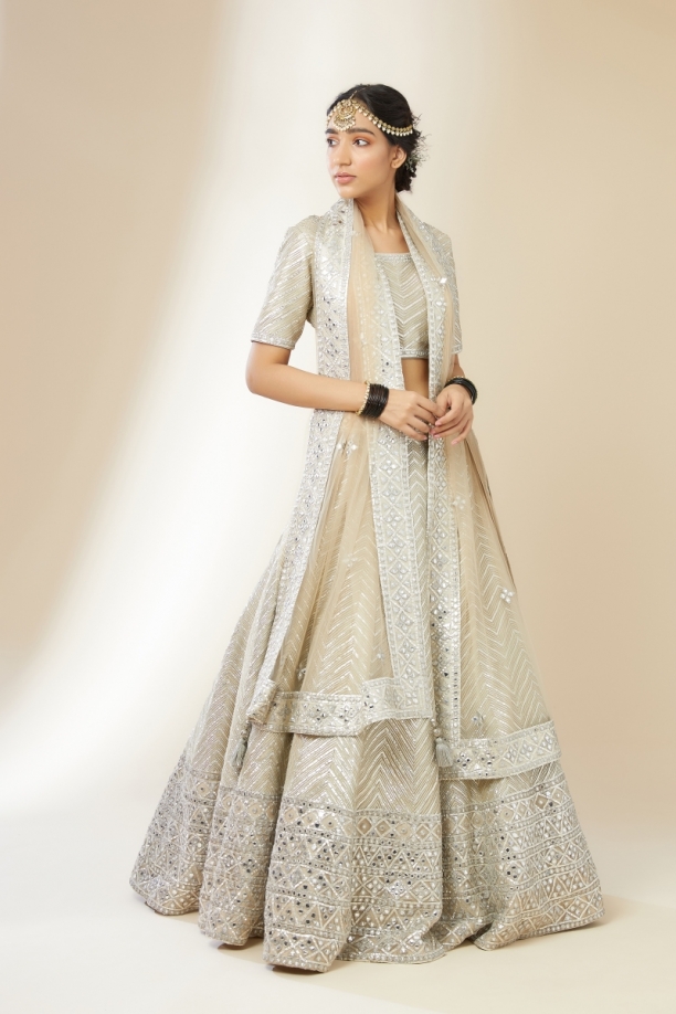 Pretty Ivory Lehengas | Designer Bridal Lehenga Online | Frontier Raas