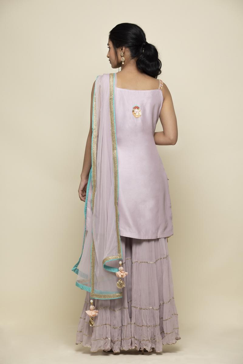 Pastle Pink Garara Suit- Frontier Raas