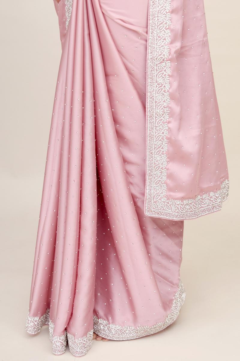 Buy Prime-Rose Satin Saree For Women Online - Frontierraas