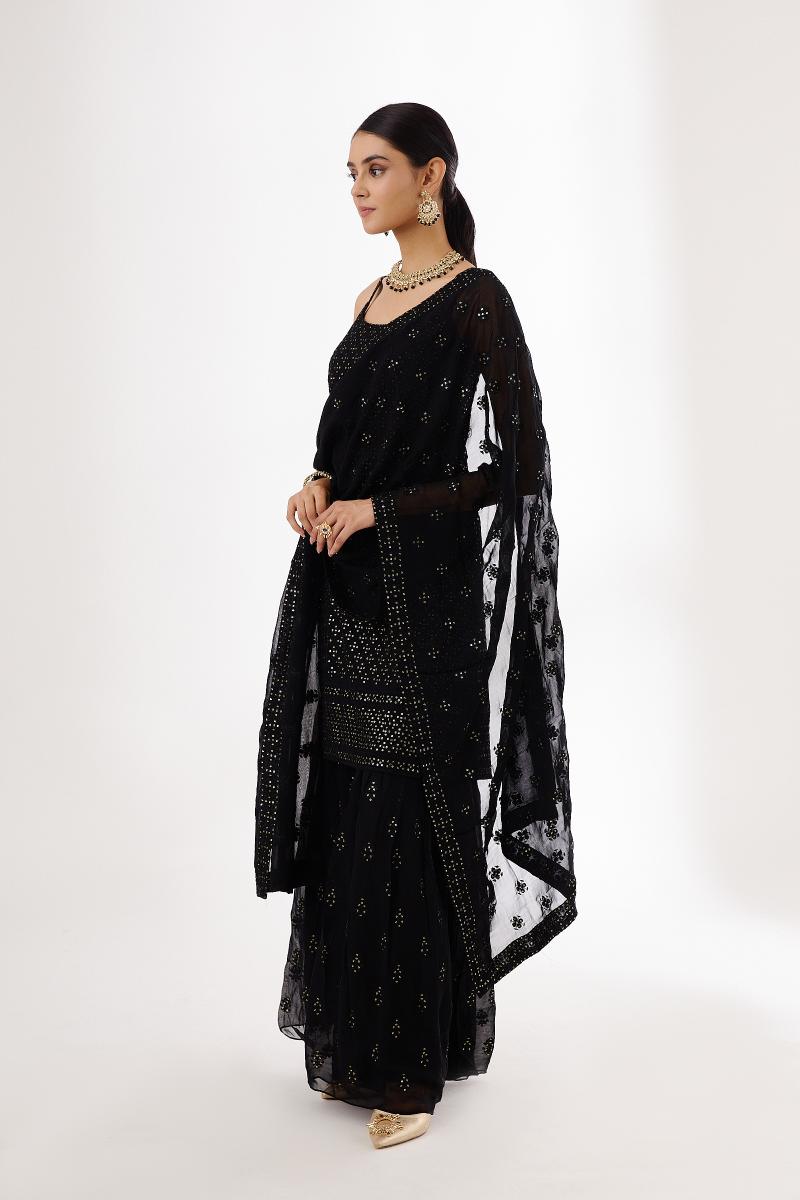 Colossal,Black,Sharara,Suit-,Frontier,Raas