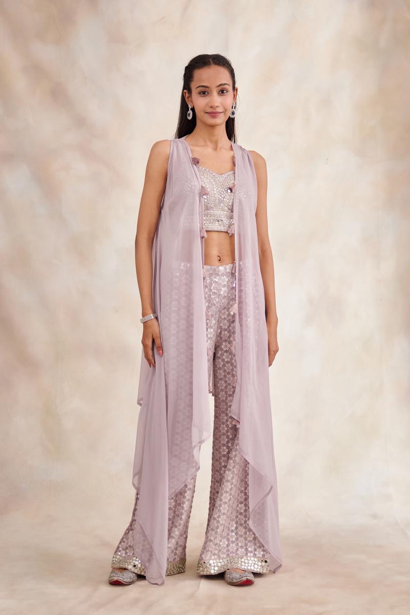 Orchid Ice Palazzo Cape Set Frontier Raas