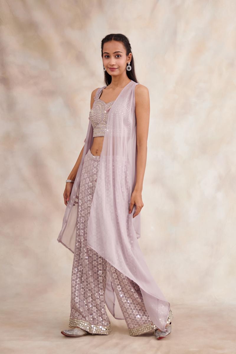 Orchid Ice Palazzo Cape Set Frontier Raas