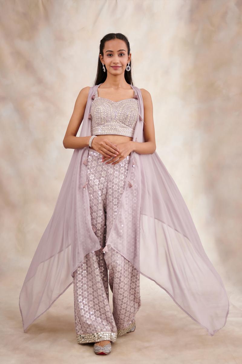 Orchid Ice Palazzo Cape Set Frontier Raas